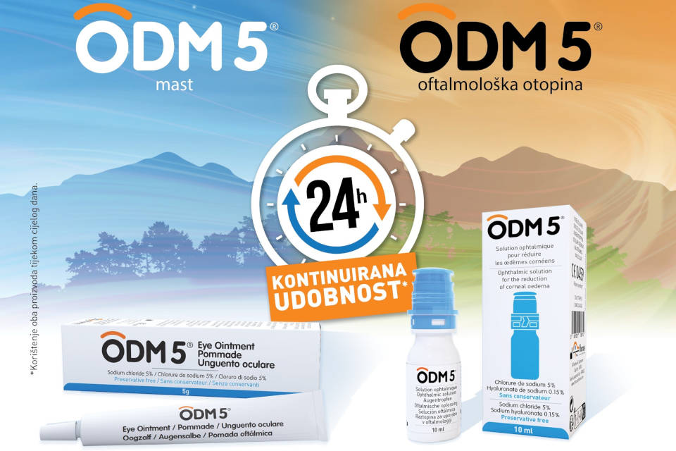 ODM 5® oftalmološka otopina i mast za smanjenje edema rožnice | Optometrija.net